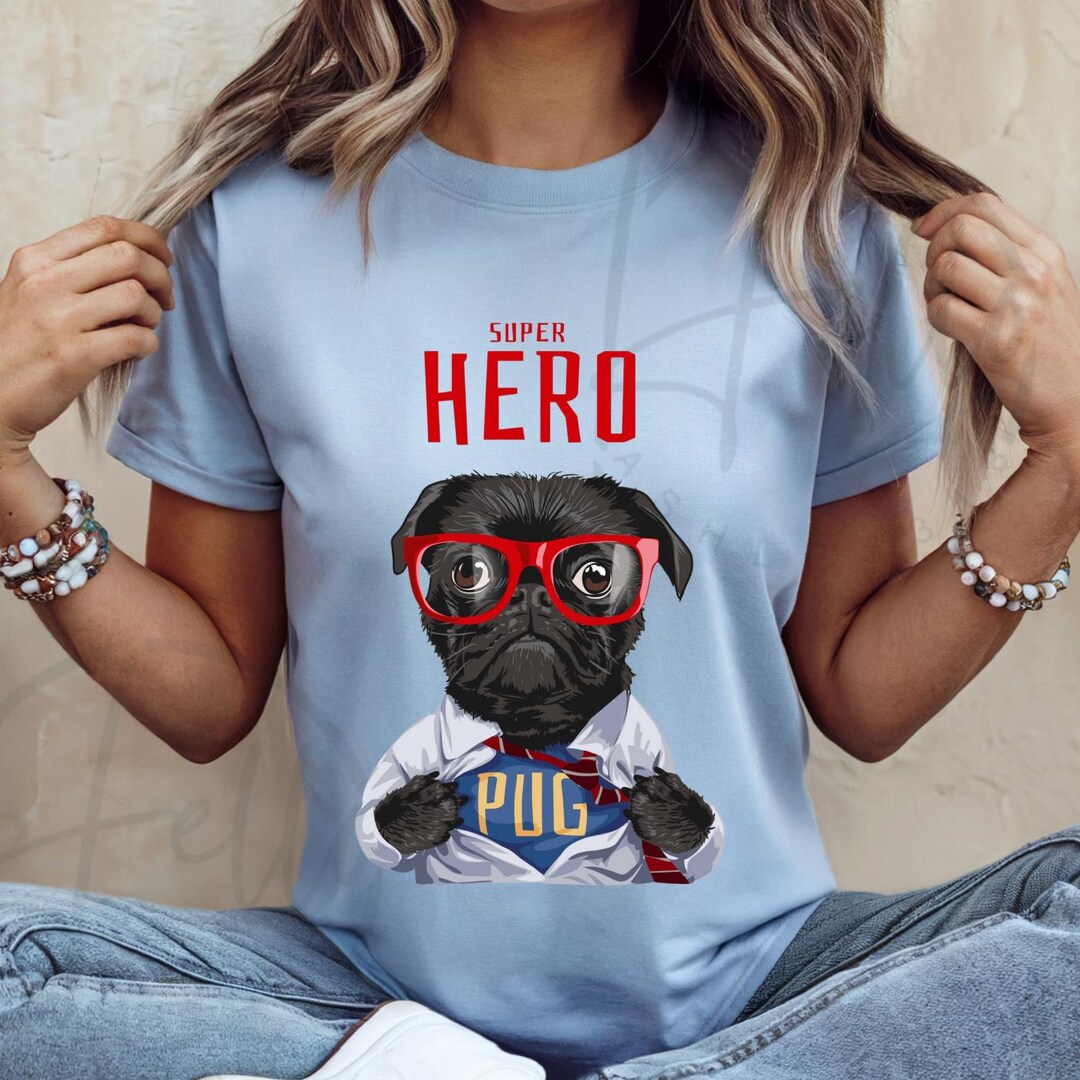 Superhero Pug Life Png, Pug Life Png, Dog Lovers Png, Pug Png Dtf ...