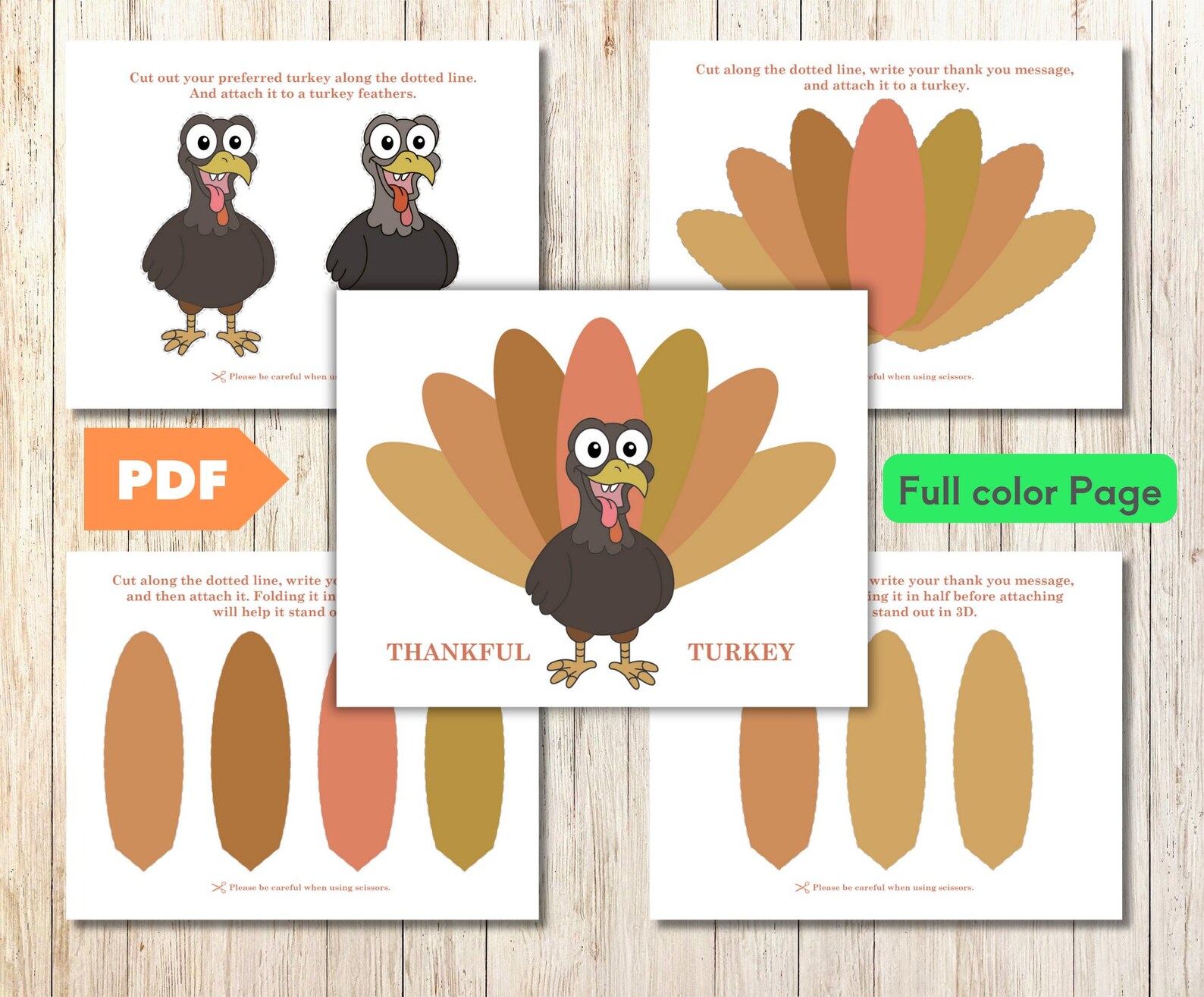 Thankful Turkey Bible Craft | Christian Thanksgiving Activity for Kids ...