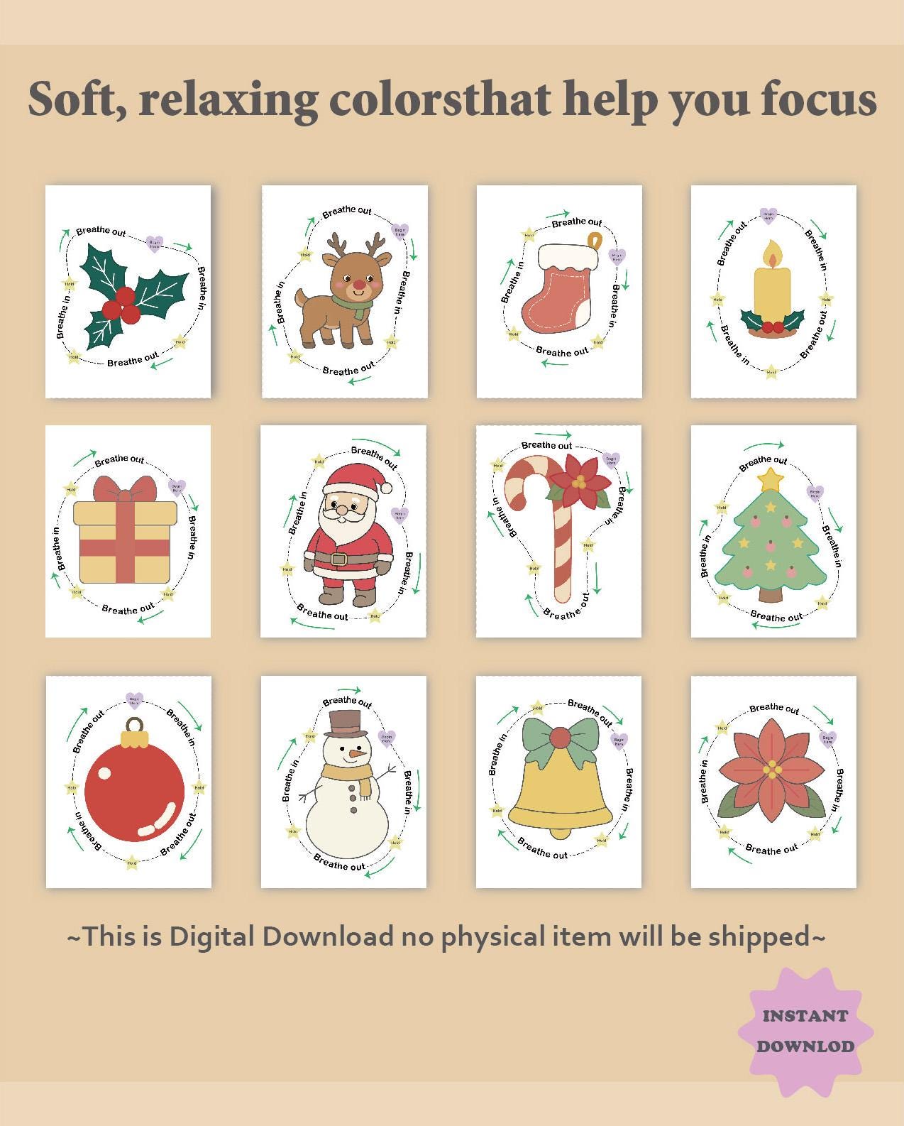 Printable Mindfulness Breathing Exercise Cards for Kids Calm Down ...