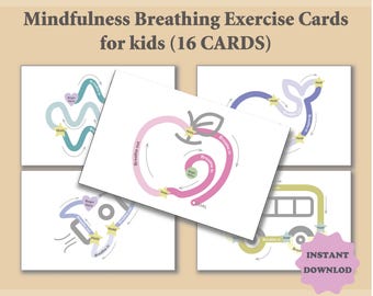 Printable Mindfulness Breathing Exercise Cards for Kids Calm Down ...