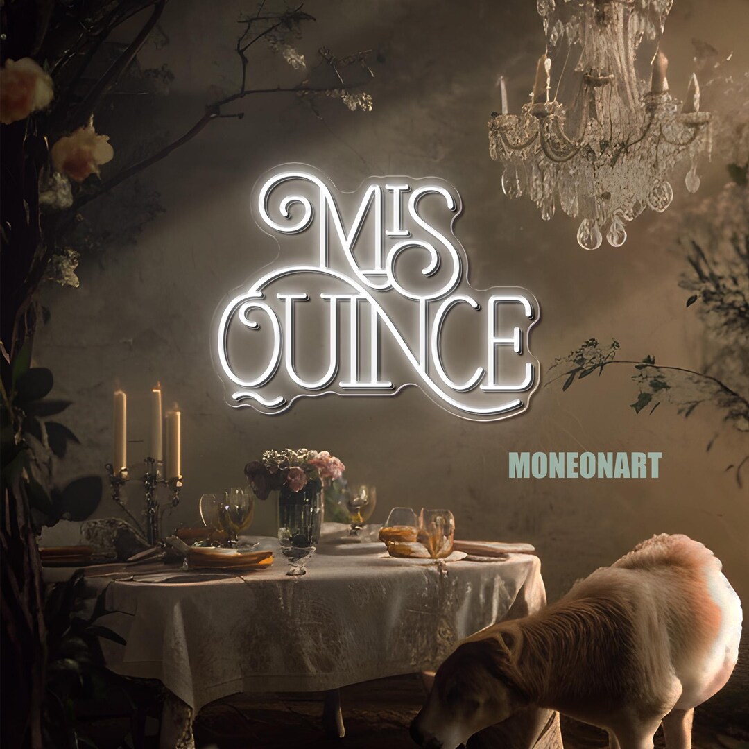 Mis Quince Neon Sign, Custom LED Neon Sign Light Sweet 15th Birthday ...