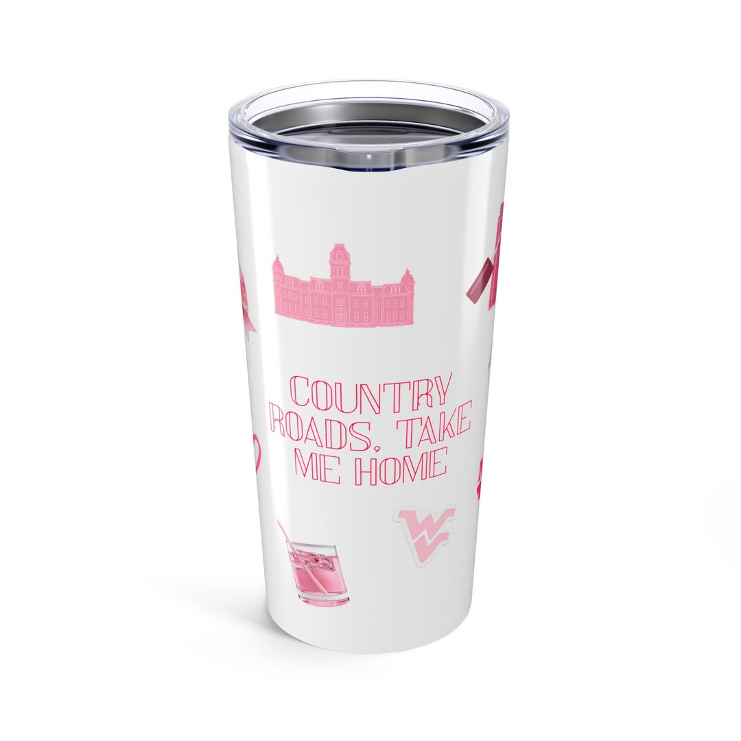 West Virginia Theme 20oz Tumbler - "country Roads, Take Me Home ...