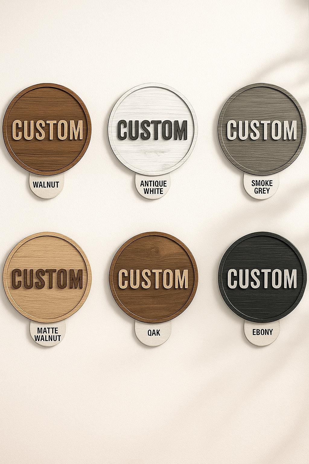 Custom Wooden Round Sign,3d Logo Sign,round Custom Sign,handmade Wood ...