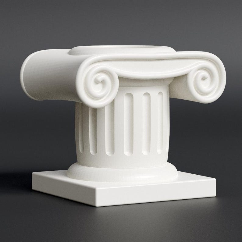 Ionic Column Planter STL | Greek 3D Print Planter | Ancient Pot | S M L ...