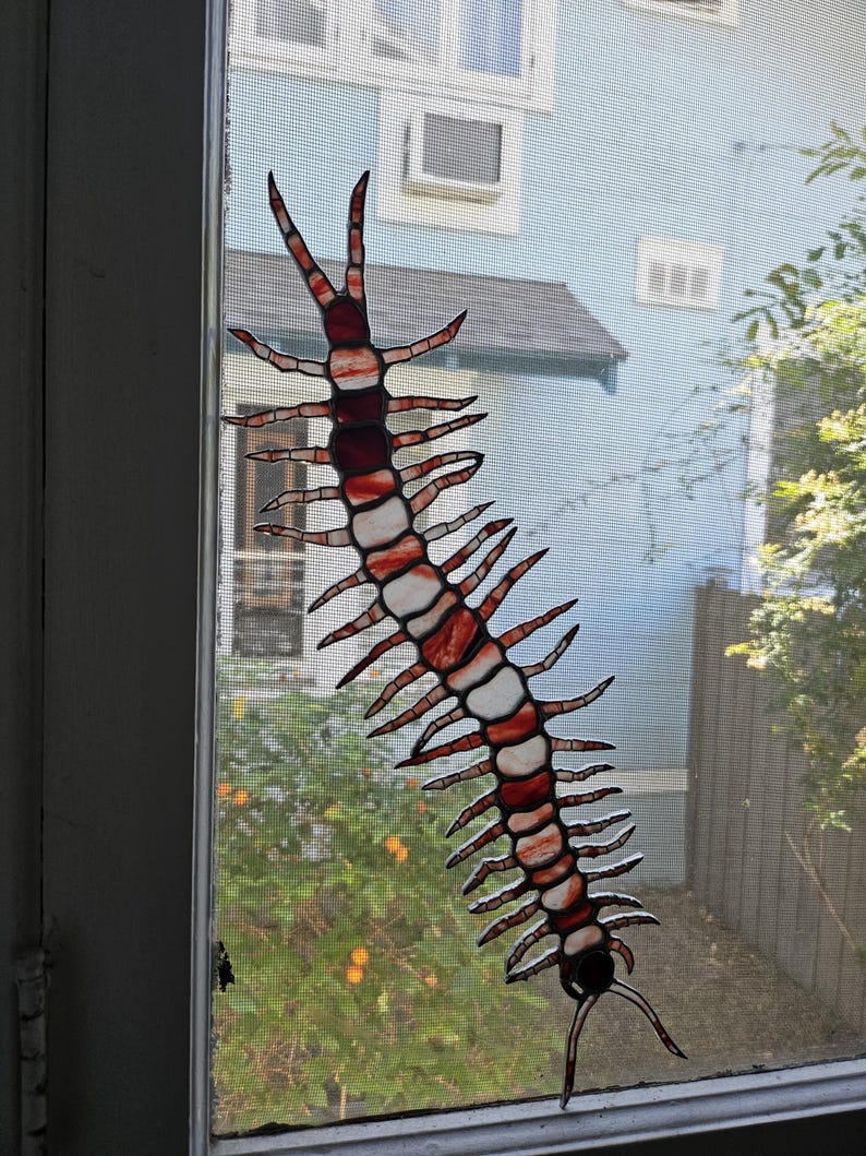 Stained Glass Caterpillar - Etsy