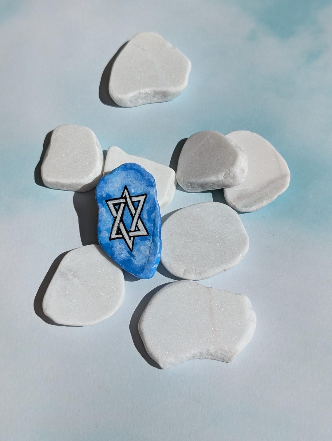 Star of David Stone | Jewish Memorial and Tribute Stone| Hand Crafted ...