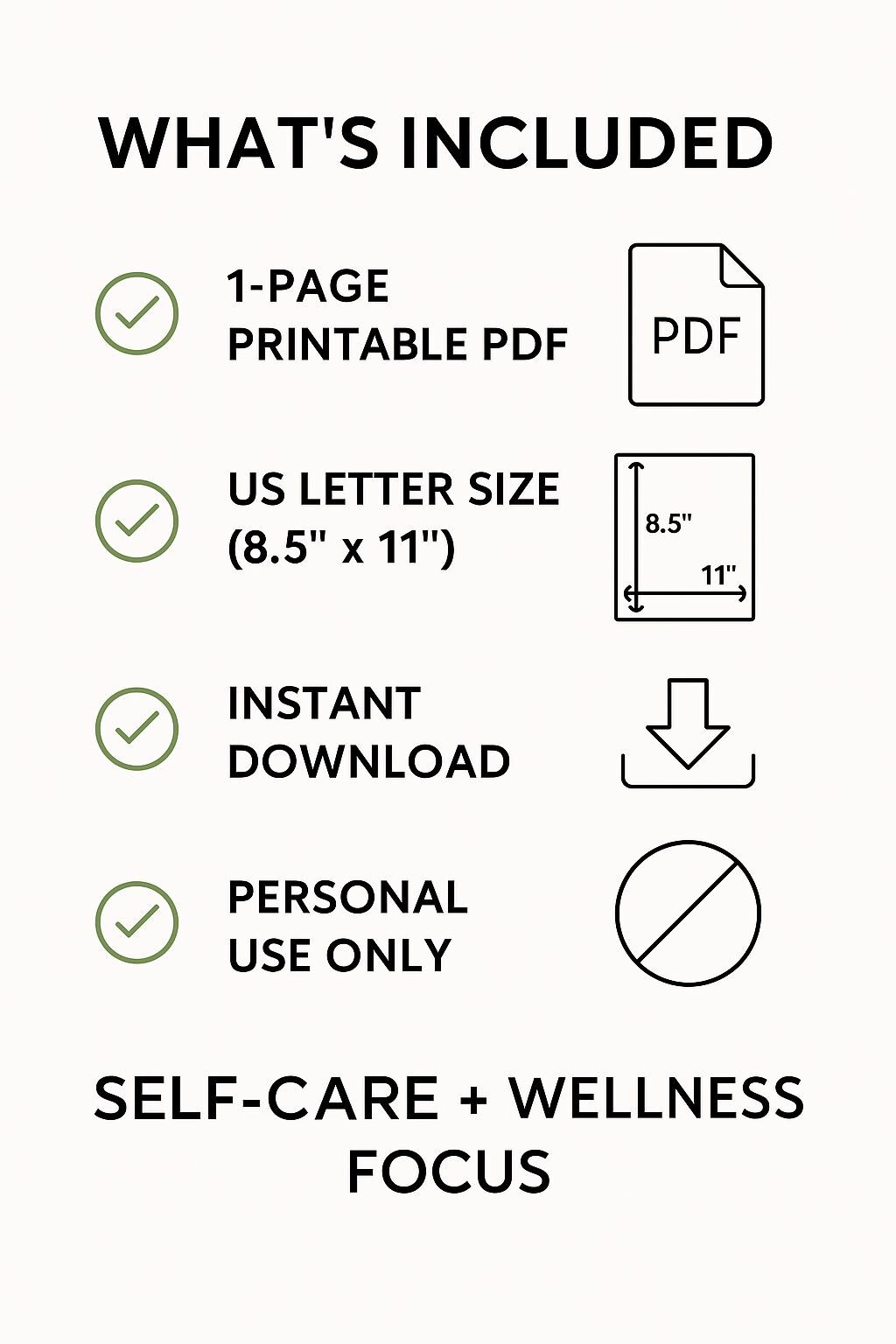 Daily Wellness Journal Printable | Self-care PDF | Mental Health ...