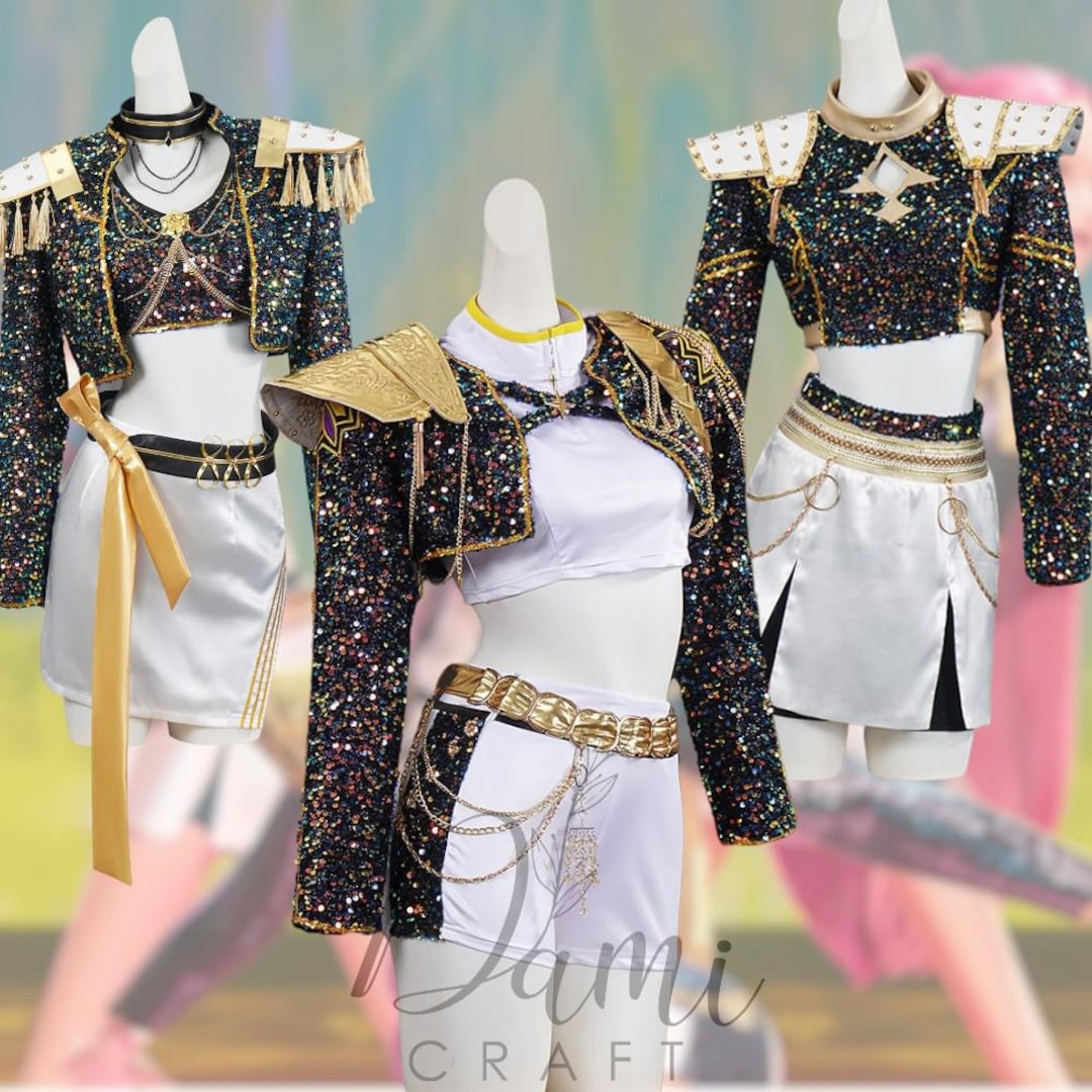 Huntrix Rumi Zoey Mira Cosplay Costume, KPOP Demon Hunter Inspired ...