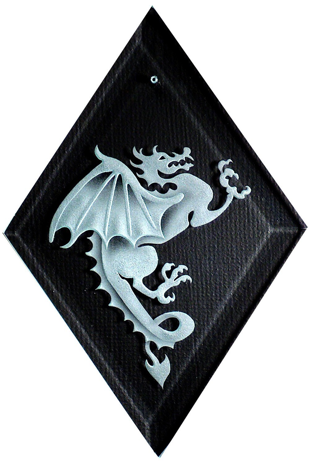 Carved Glass Medieval Dragon Hanging Suncatcher - Etsy