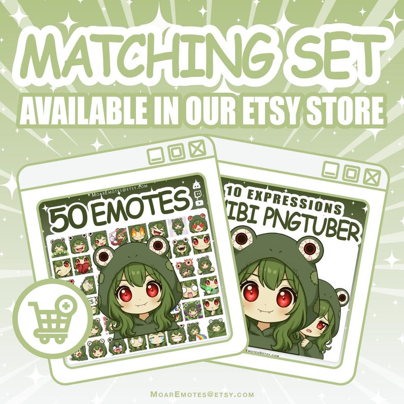Twitch Emotes, Frog Girl Emotes, Discord Emotes, Cute Emotes, Chibi ...
