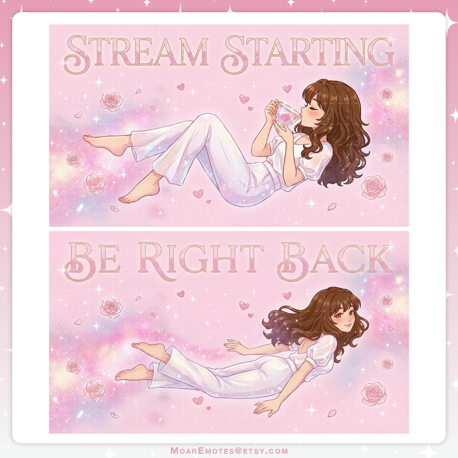Twitch Overlay | Ethereal Twitch Scenes Set With Stream Starting Soon ...