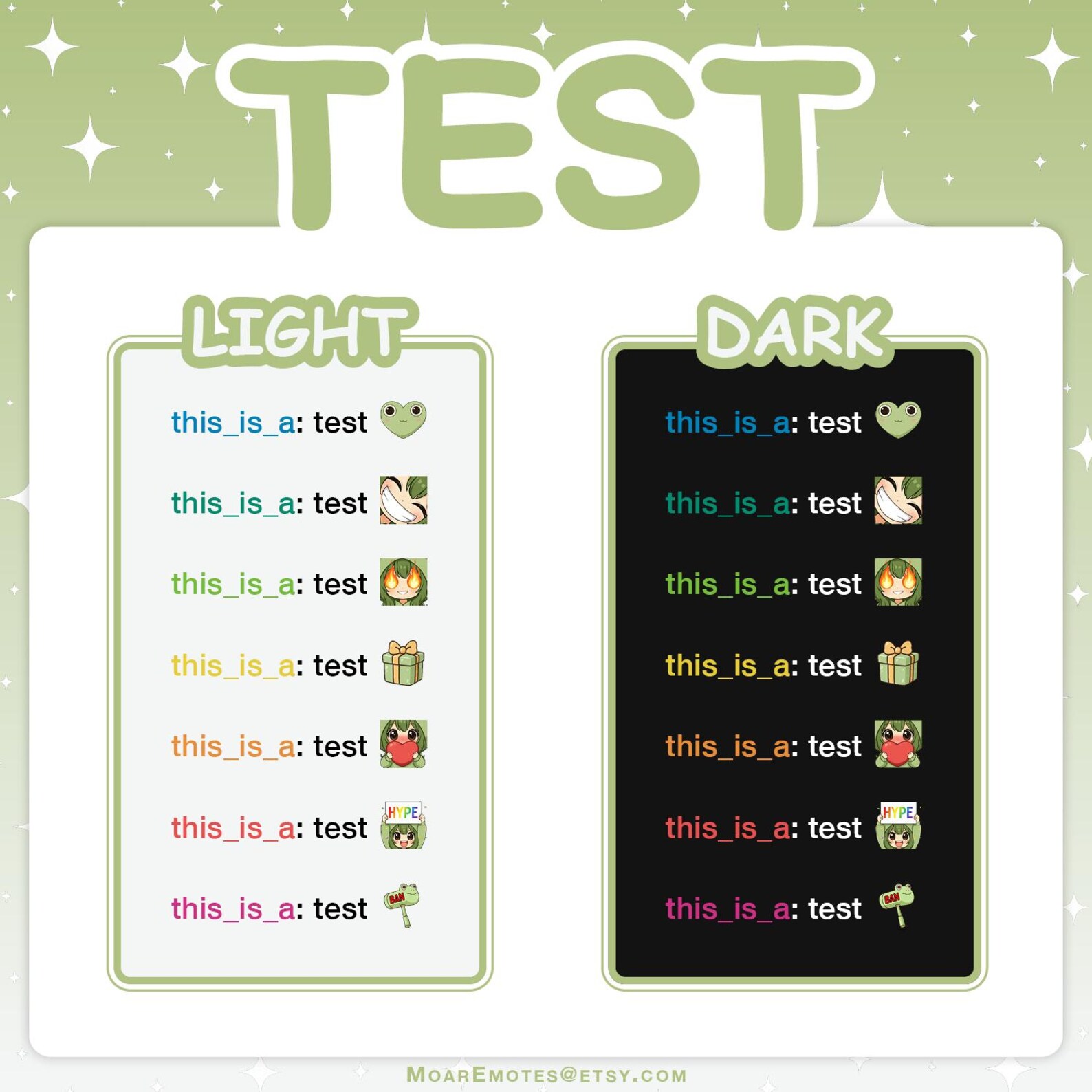 Twitch Emotes, Frog Girl Emotes, Discord Emotes, Cute Emotes, Chibi ...