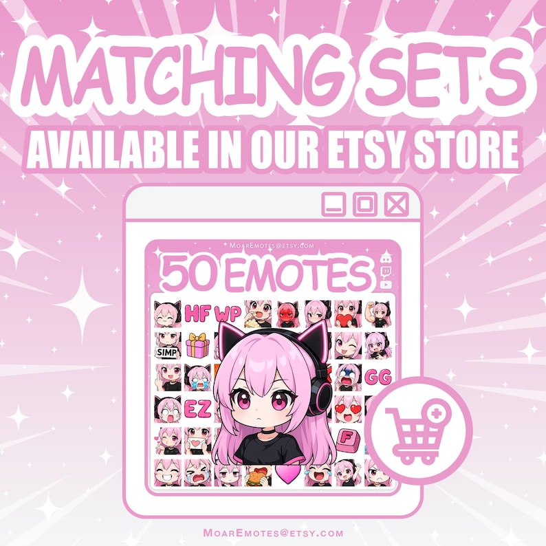 Pngtuber | Female 2D Vtuber Model With 5 Expressions and 5 Outfits for ...