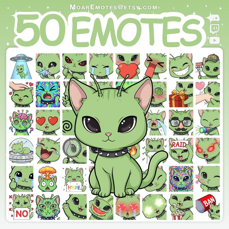 Glorp Alien Cat - Etsy