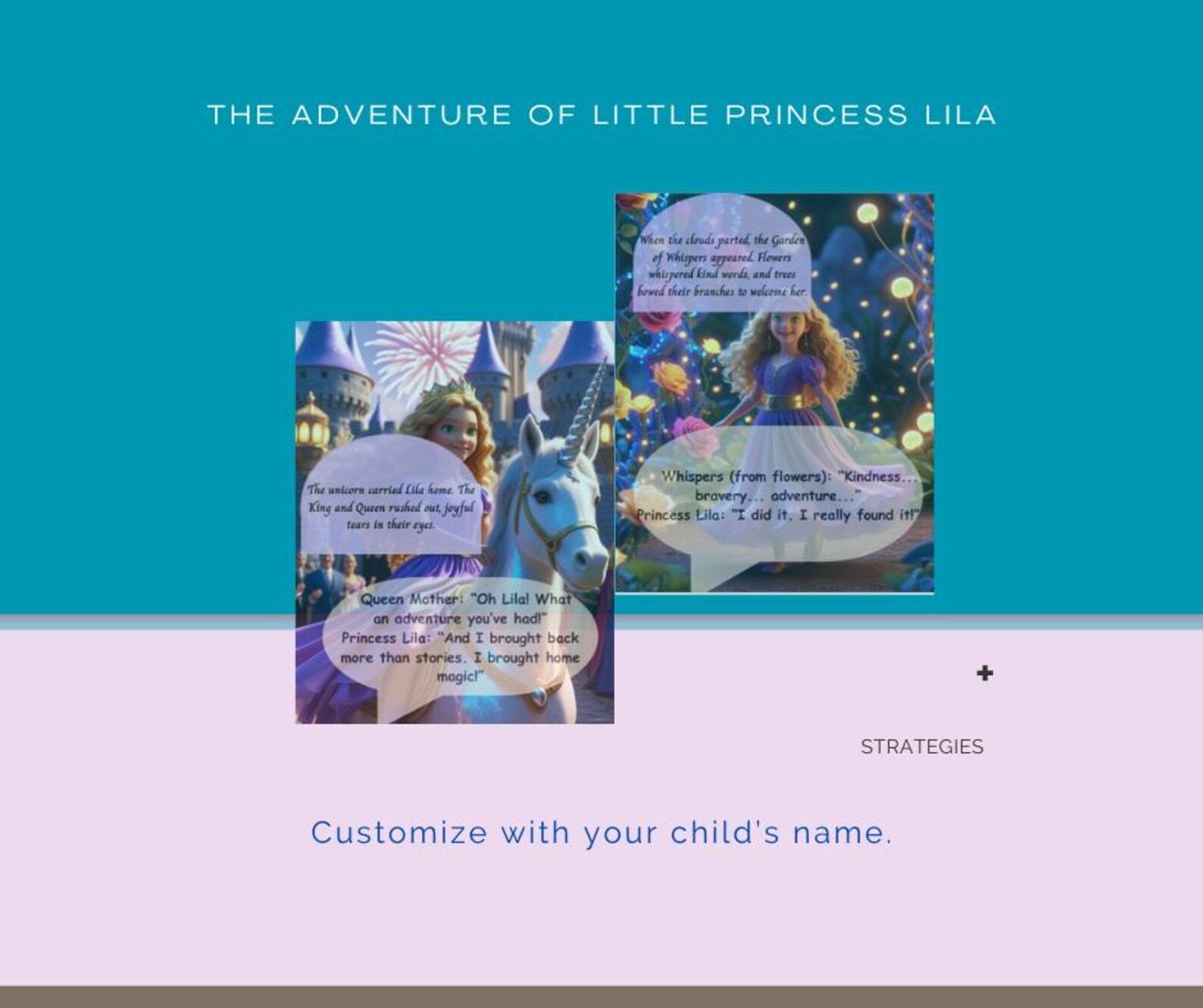 Personalized Story Book for Kids-custom Name Princess Story Book - Etsy