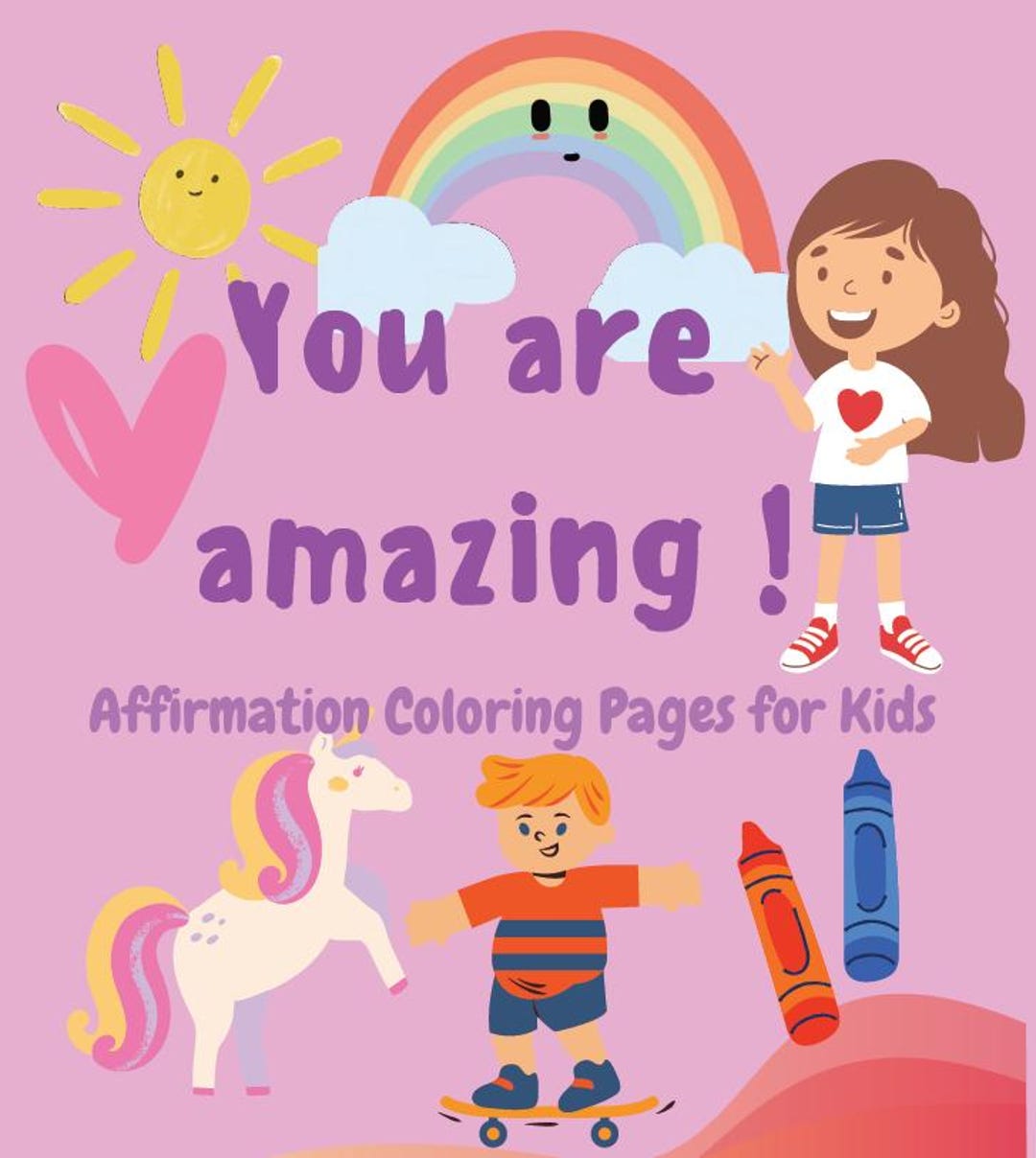 Kids Printable Coloring Pages With Positive Affirmations - Kids ...