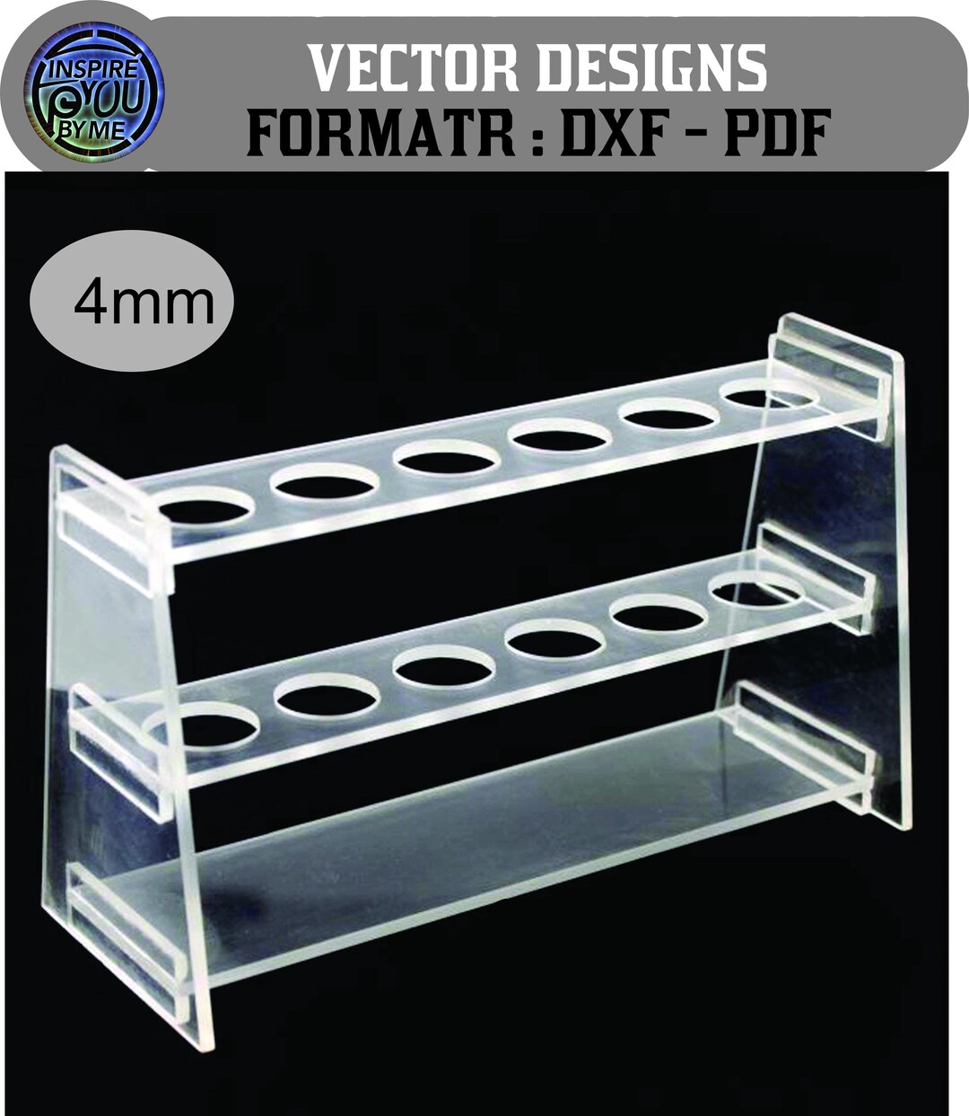 Acrylic Plastic Test Tube Rack Holder for 15ml 25ml Tubes Lab Tube ...