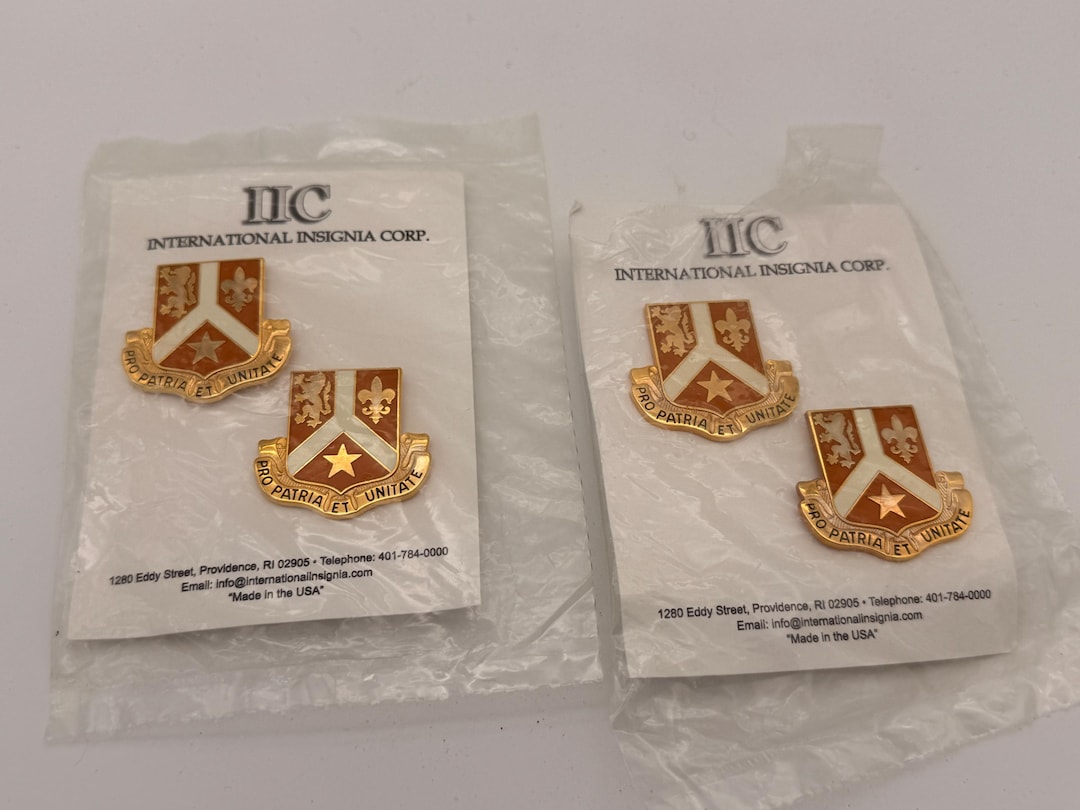 "US Army DUI Crest Pins ""Pro Patria EtUnite"" - 4er Set" - Etsy.de