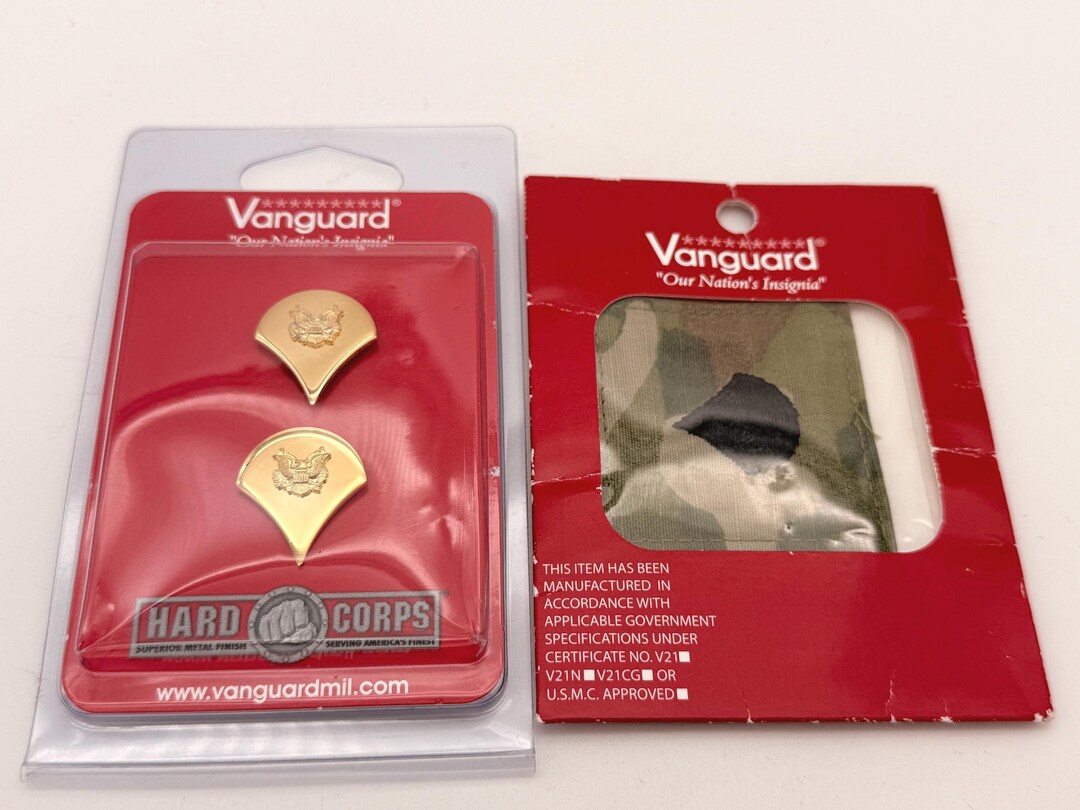 U.S. Army Specialist Rank Insignia Set – Vanguard Metal Pins & OCP ...