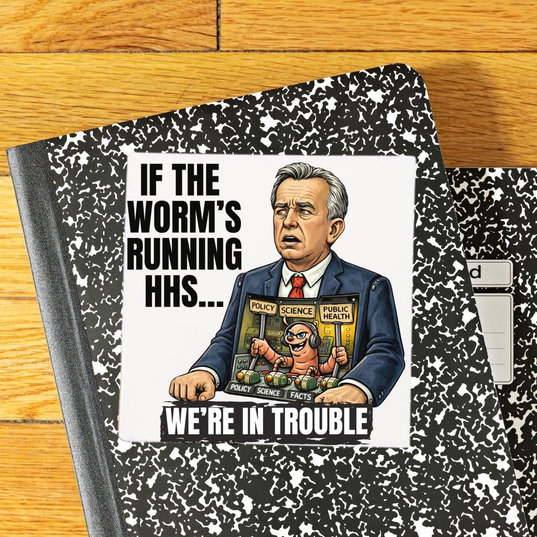 Stickers, RFK Jr Worm Control Sticker, Anti Trump, Laptop Stickers ...