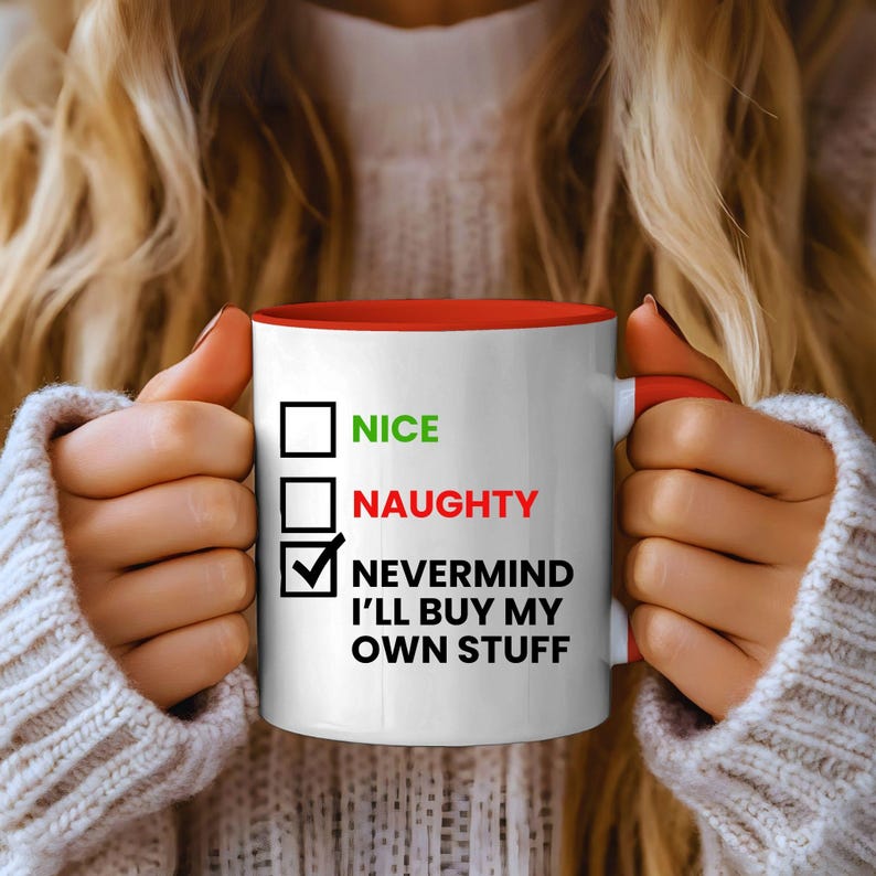 Funny Christmas Mug, Secret Santa Gifts, Christmas Coffee Cup - Etsy