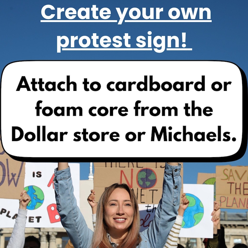 50501 Protest Poster, Foam Board or DIY Poster, Sick of This Sh*t, Anti ...