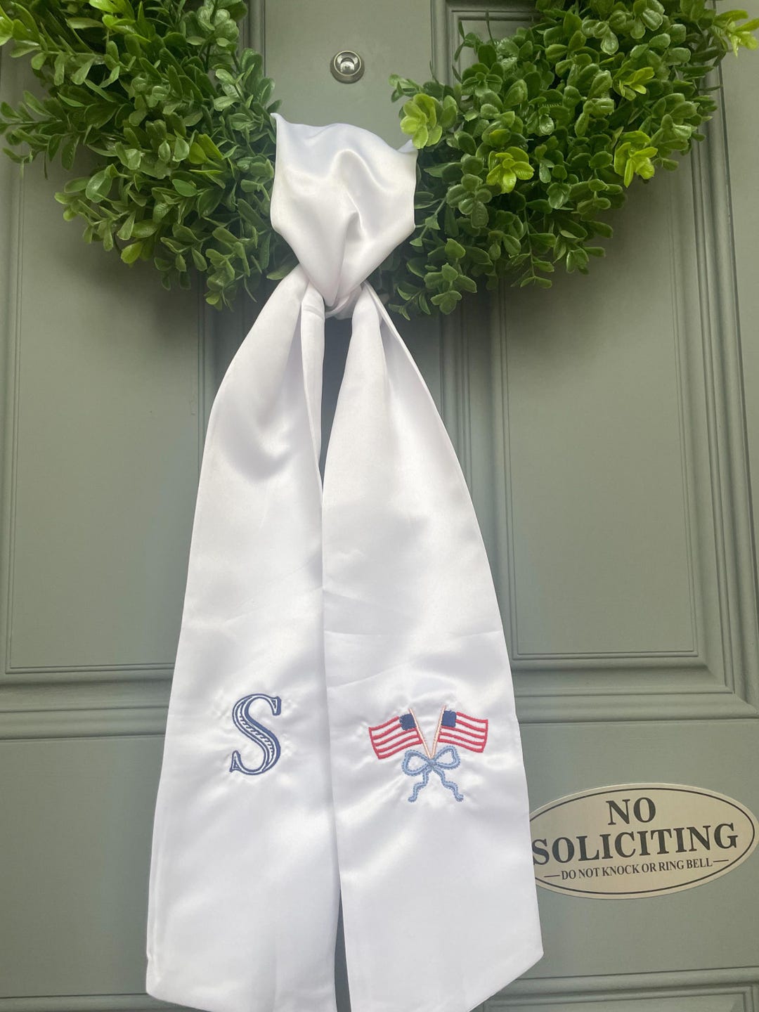 Patriotic Wreath Sash - Etsy