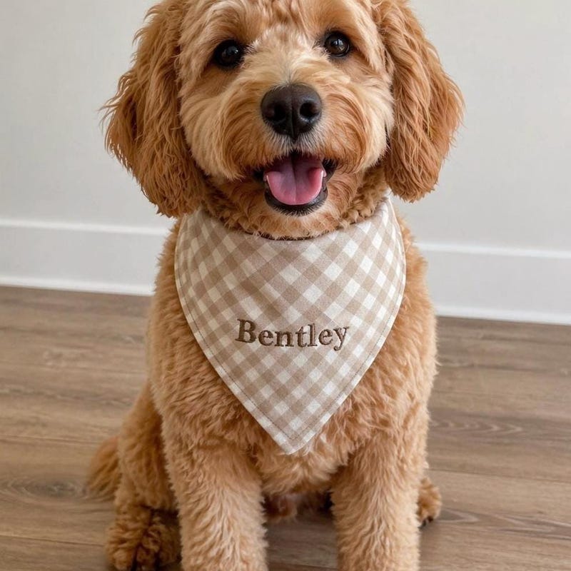 Custom Gingham Bandana - Etsy