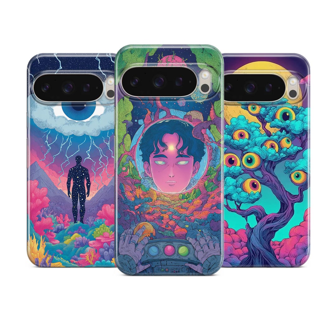 Cosmic Trippy Phone Case for Google Pixel 10, 9A, 8A, 7A, 6A iPhone 17 ...