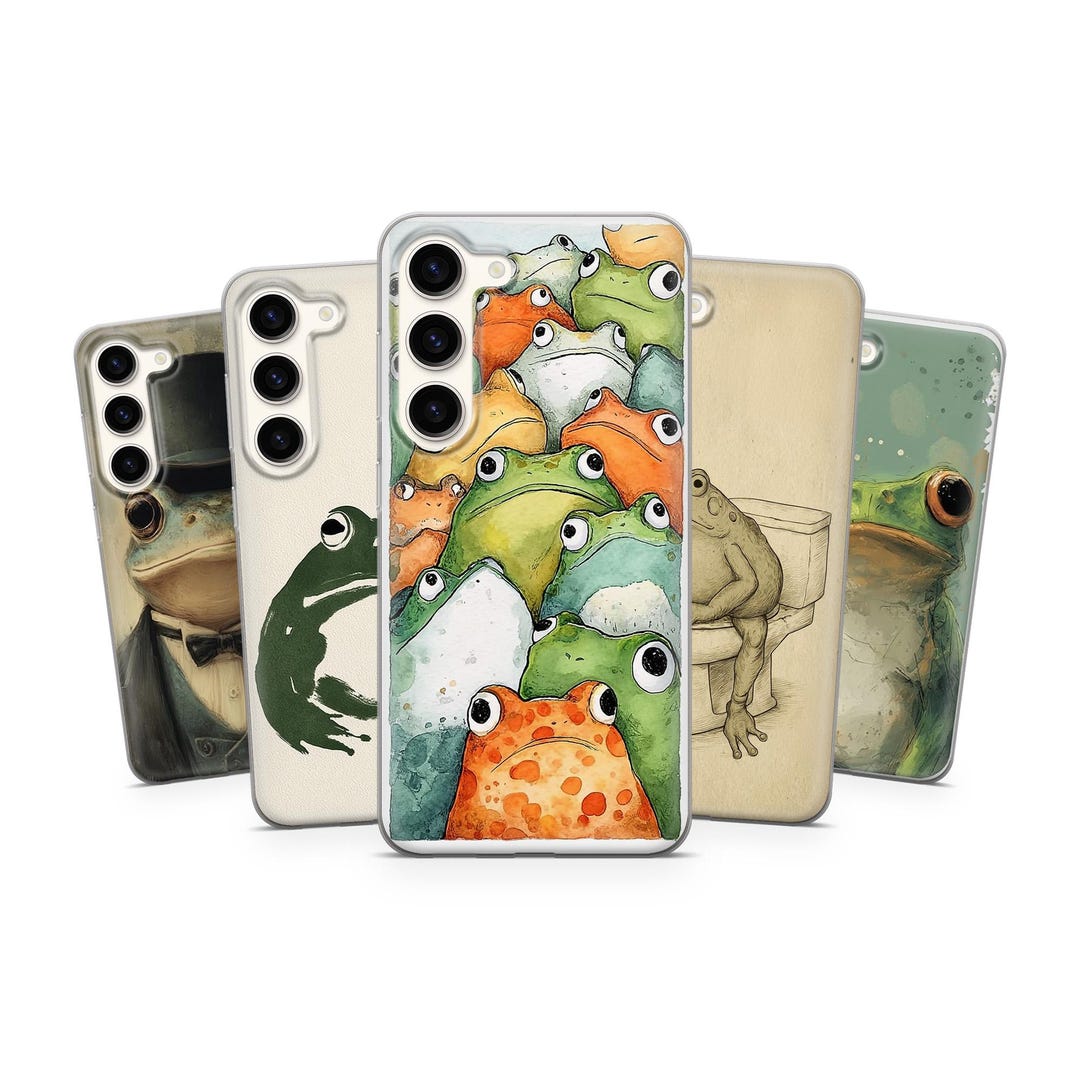 Funny Frog Phone Case: Eccentric Art TPU Cover for Iphone. Samsung ...