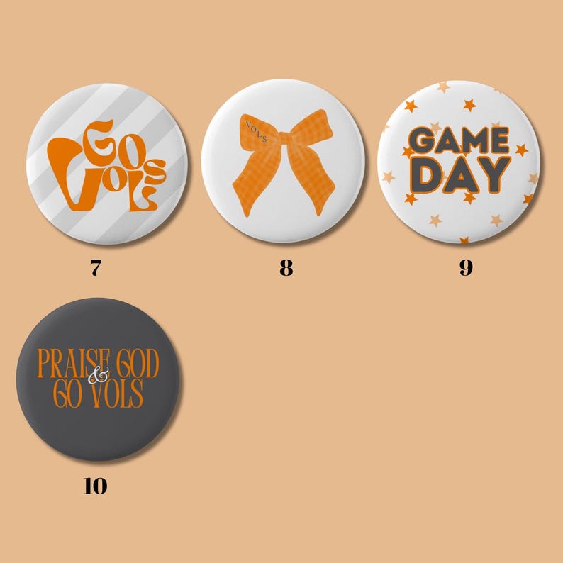 UTK Gameday Pins - Etsy