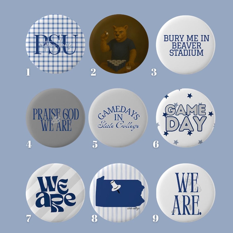 PSU Gameday Pins - Etsy