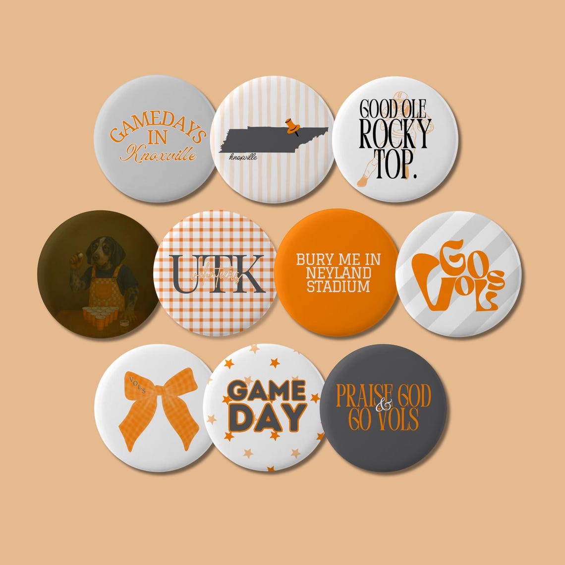 UTK Gameday Pins - Etsy