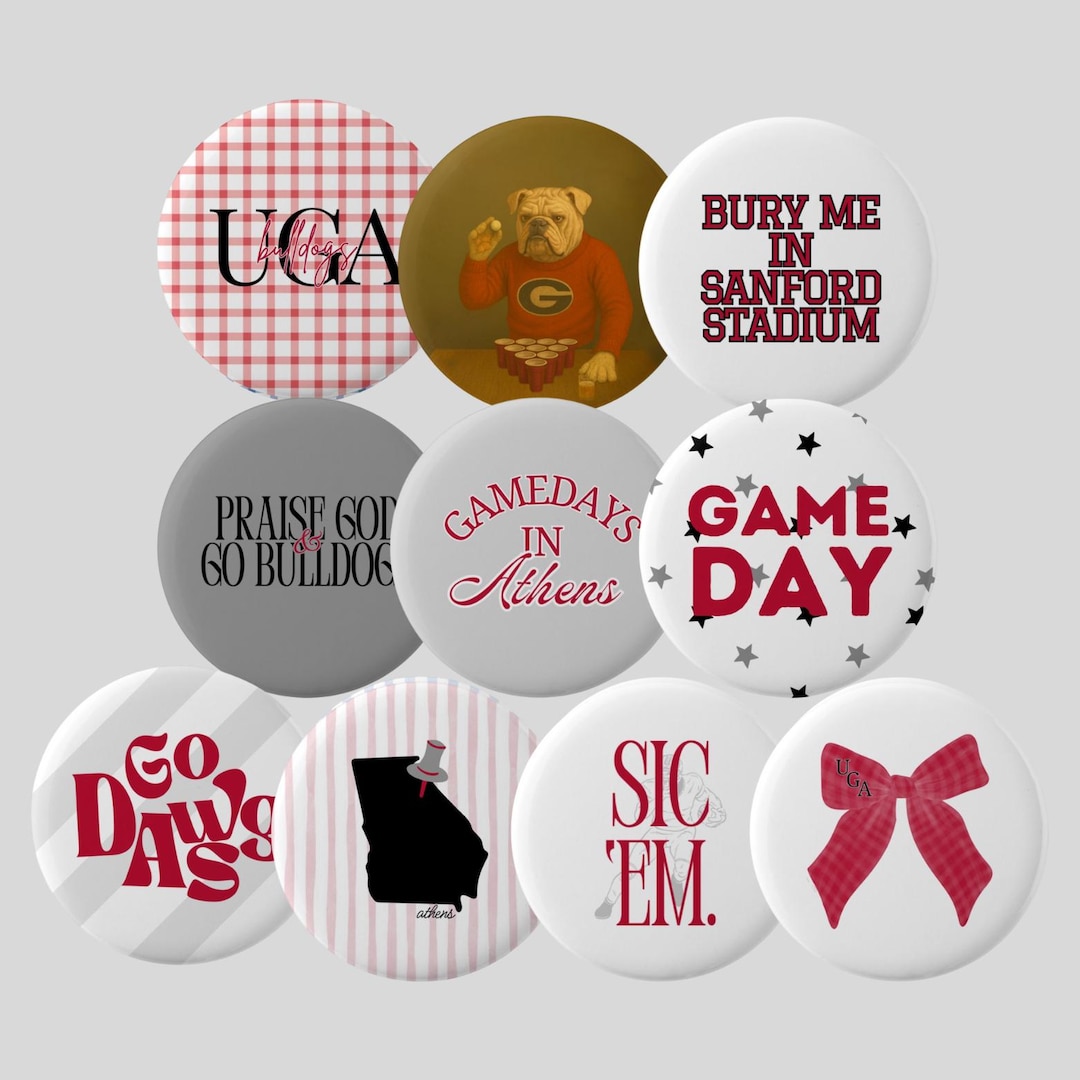 UGA Gameday Pins - Etsy