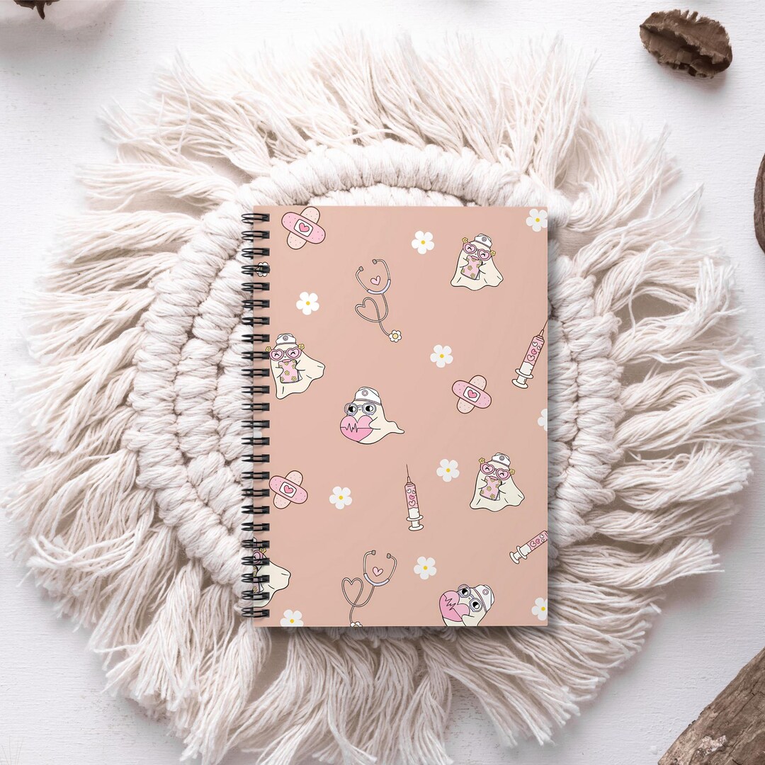 Kawaii Ghost Nurse Spiral Notebook, Medical Journal - Etsy
