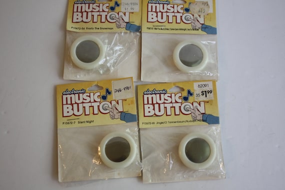 4 NEW Electronic Christmas Music Buttons | Etsy