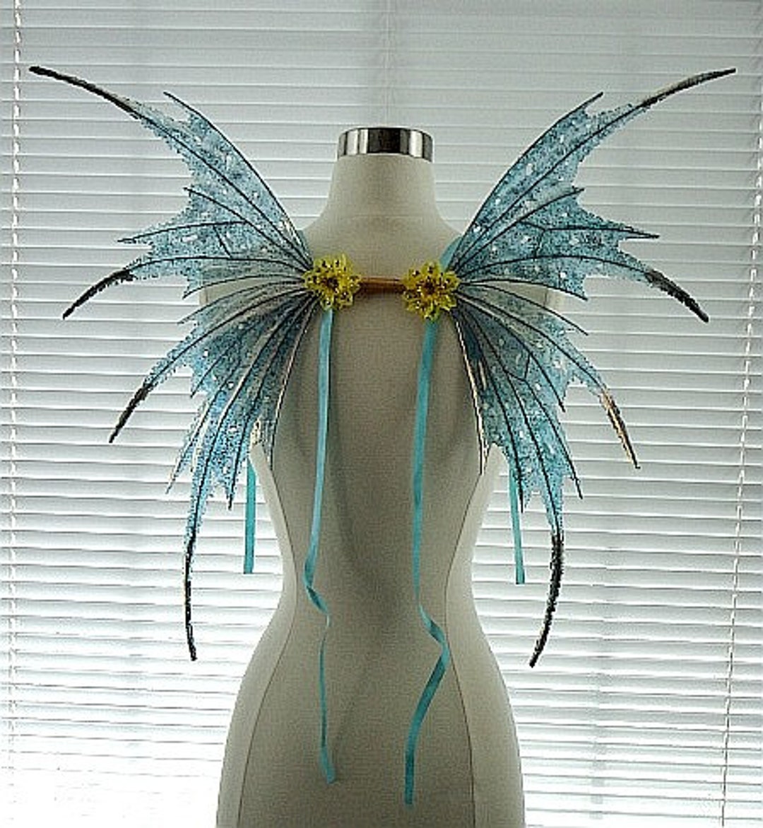 Fairy Wings-iridescent Turquoise Adult Size 32" X 28" (made to Order in ...