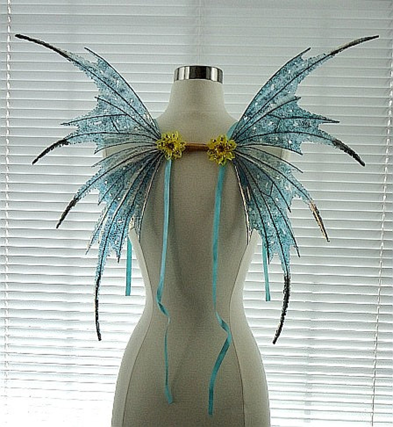 Fairy Wings-iridescent Turquoise Adult Size 32 X - Etsy UK