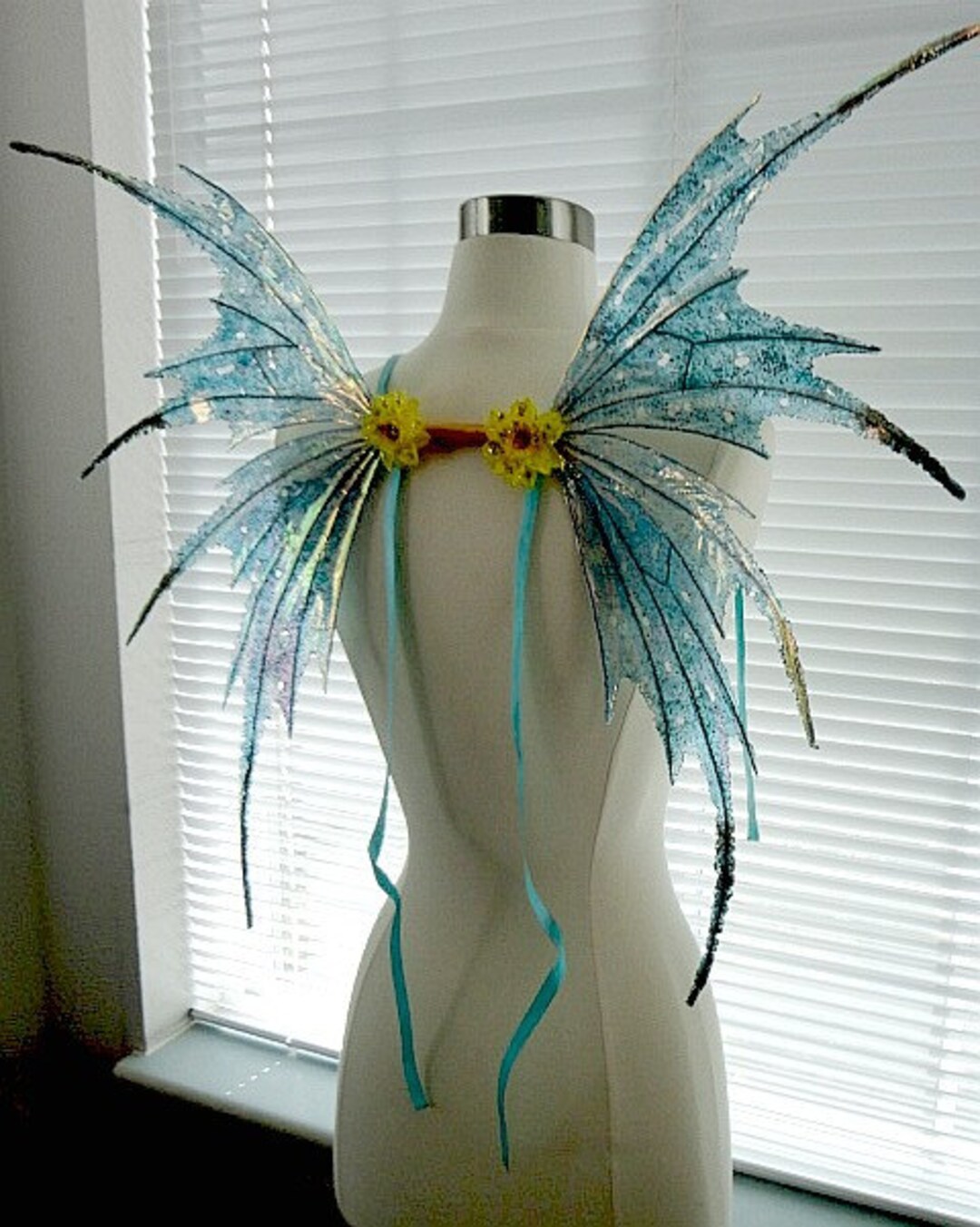 Fairy Wings-iridescent Turquoise Adult Size 32" X 28" (made to Order in ...