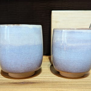 Handmade Japanese Tea Cup Set – Hagi Ware – Soft Purple & Pink – Wabi ...