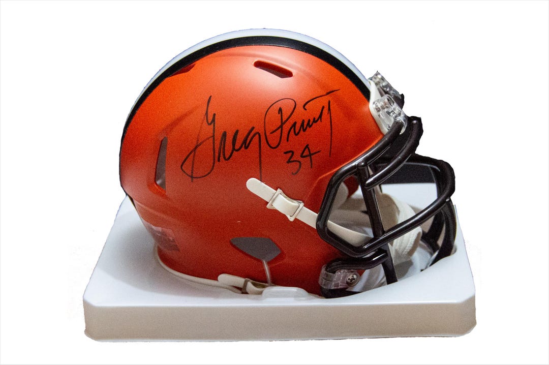 Greg Pruitt Signed Cleveland Browns Mini Helmet - Etsy