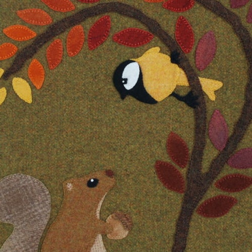 Autumn Daze Wool Applique Penny Rug Table Runner PDF INSTANT | Etsy