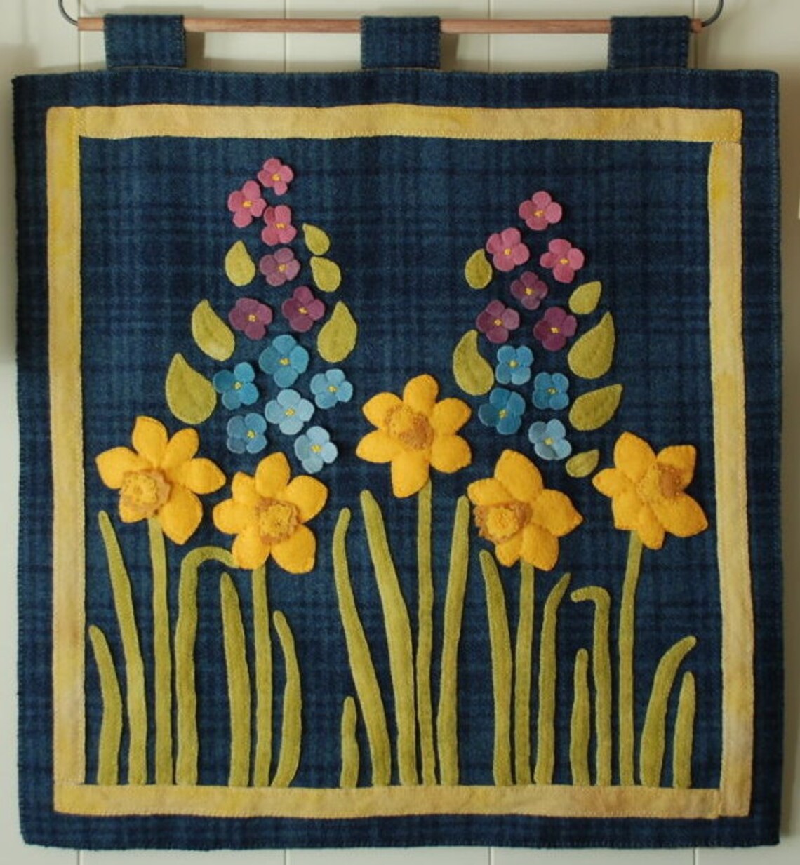 Wool Applique Downloadable PDF E-pattern spring | Etsy