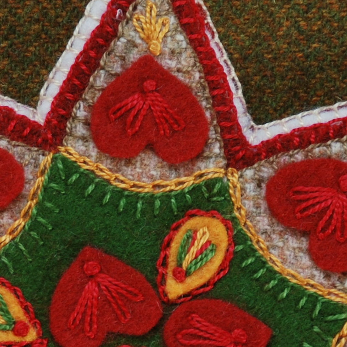 Wool Applique Pattern Kit Embroidery 6 X 6 - Etsy