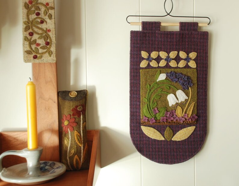Wool Applique PATTERN woodland Spring 13 X - Etsy Canada