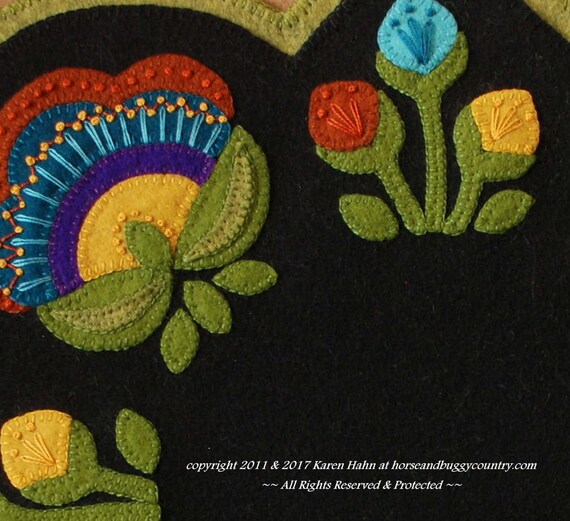 Jacobean Flower Applique Patterns Rose Of Sharon — Anita Goodesign