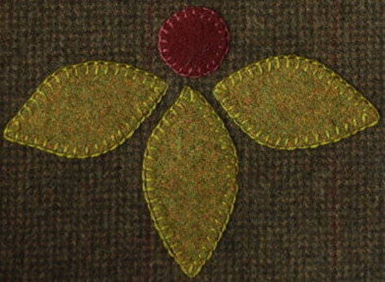 Wool Applique PDF E-pattern prairie Wild Flowers - Etsy