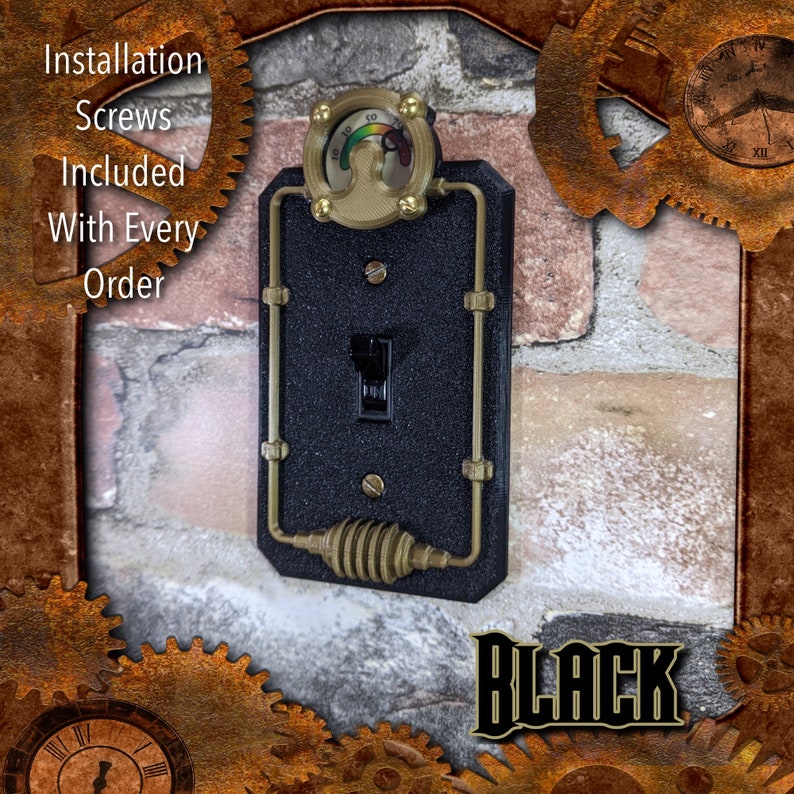 Steampunk Light Switch Cover, Industrial, Sci-fi, Futuristic, Cyberpunk ...