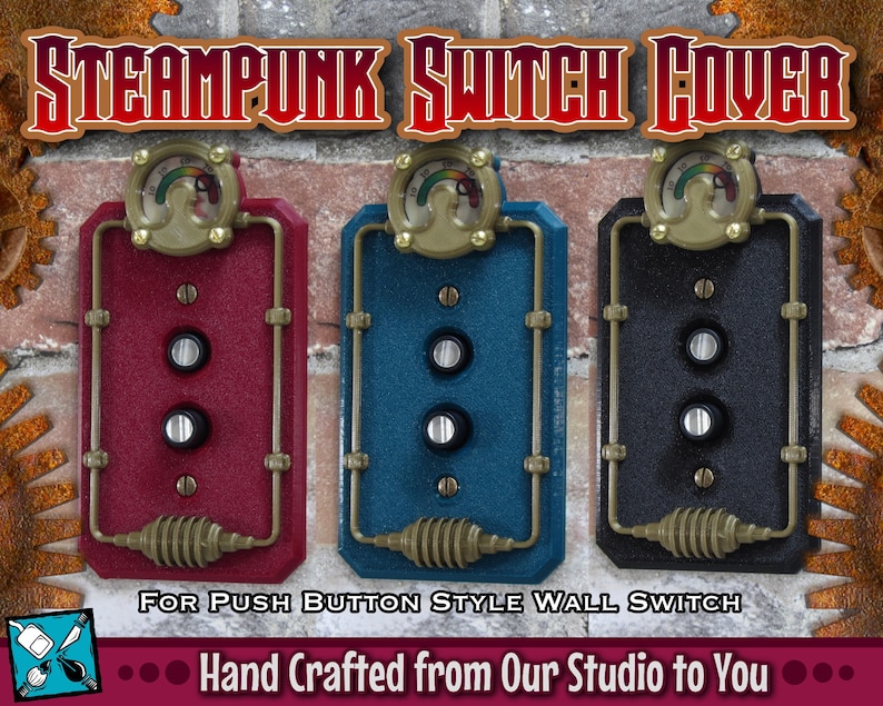 Steampunk Light Switch Cover, Industrial, Sci-fi, Futuristic, Cyberpunk ...