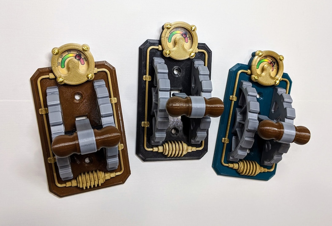 Steampunk Light Switch Cover, Industrial, Sci-fi, Futuristic, Cyberpunk ...